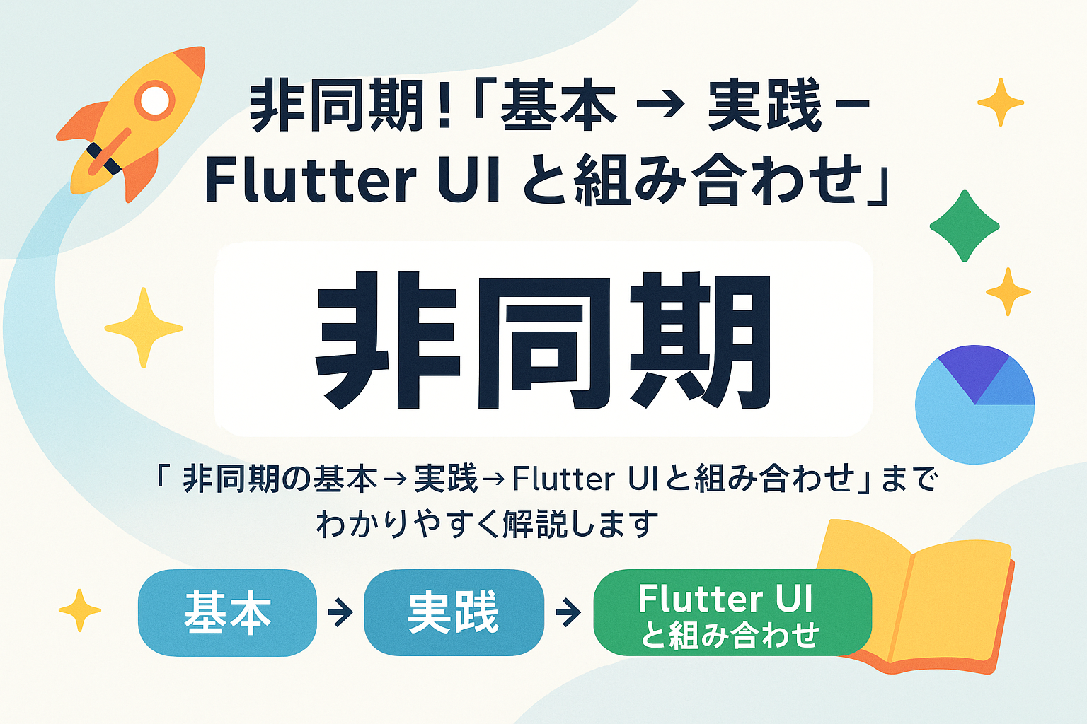 非同期！「基本 → 実践 → Flutter UI と組み合わせ」 - FLUTTER SCHOOL